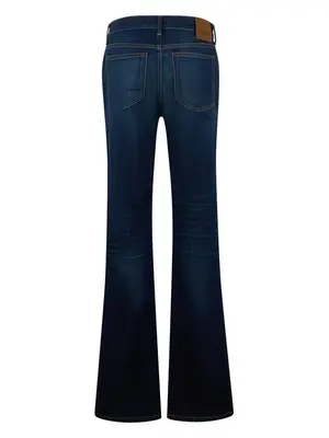 TOM FORD Japanese Stonewashed Comfort Denim Flare Jeans