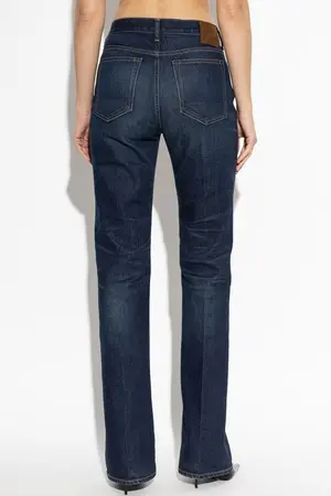 TOM FORD Japanese Stonewashed Comfort Denim Flare Jeans