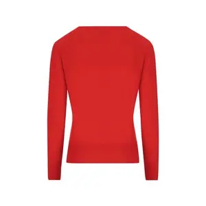 Miu Miu Embroidered Logo V-neck Jumper