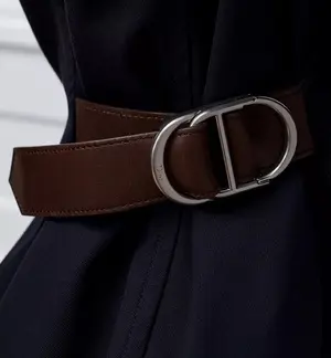 Dior Fitted Jacket With Cd Buckle Detail - Navy Blue