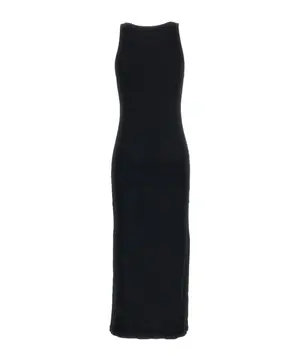 Maison Kitsuné Ribbed Logo Tank Dress
