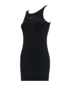 Maison Kitsuné Ribbed Logo Tank Dress