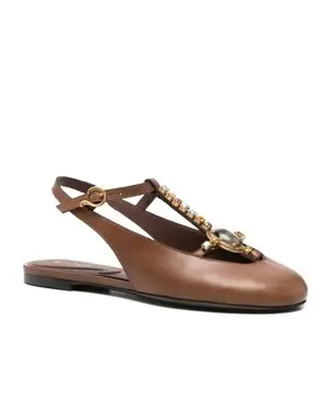 Etro Slingback Pumps With Crystal Embellishments - Multicolor