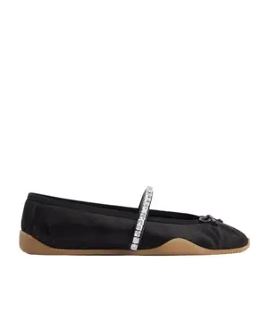 GIUSEPPE ZANOTTI Embellished Ballet Flats - Black