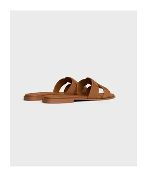 Celine Marina Triomphe Mule In Suede Calfskin