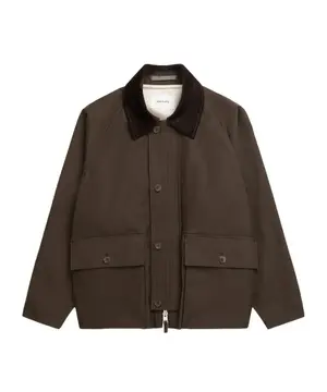 Norse Projects Corduroy Collar Casual Jacket - Green