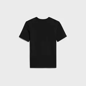Celine Triomphe T-shirt In Ribbed Cotton Jersey