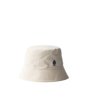 Prada Gabardine Bucket Hat - Sand Beige