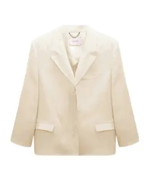 Dorothee Schumacher Notched Lapel Casual Sophistication Jacket