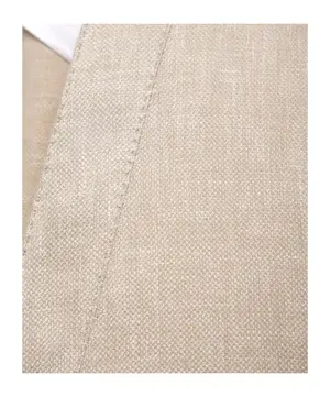 Brioni Linen, Wool And Silk Jardigan - Beige