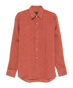 Brioni Long Sleeve Shirt - Red