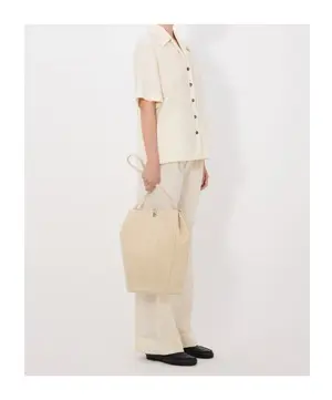 Loulou De Saison Boa Wool Buttoned Shirt - Ivory