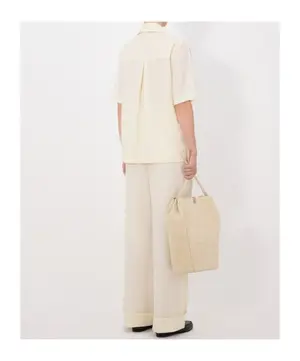 Loulou De Saison Boa Wool Buttoned Shirt - Ivory