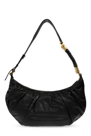 Balmain Bène Gathered Detail Zipped Shoulder Bag