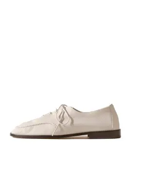 Hereu Juliol Moccasin Lace-up Shoes - Ivory White