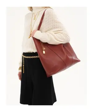 Chloé Ring Detail Shoulder Bag - Blush Brown