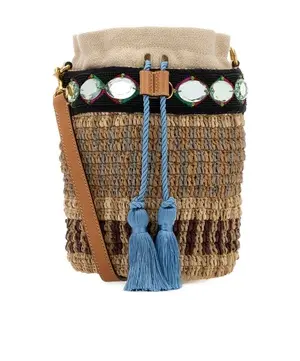 Valentino Garavani Vlogo Embellished Bucket Bag - Multicolor