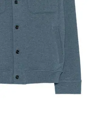 LARDINI Buttoned Pocket Cotton Jacket - Blue