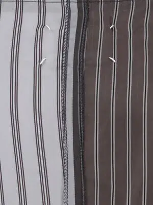 MAISON MARGIELA Asymmetric Striped Maxi Skirt - No