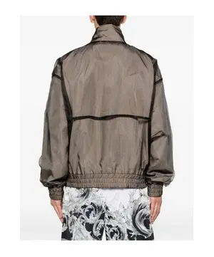 Versace Logo-print Zip-up Jacket