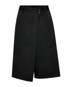 MAISON MARGIELA Raw Hem Bermuda Shorts - Black