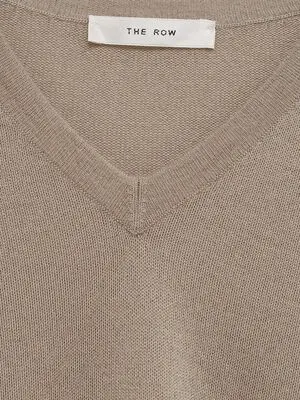 THE ROW Ondre V-neck Jumper - Nude
