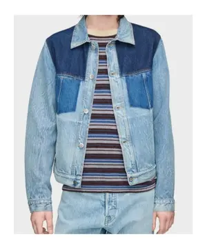 MAISON MARGIELA Patchwork Denim Trucker Jacket
