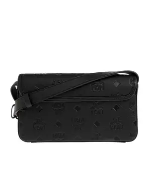 Mcm Flap Shoulder Bag - Black