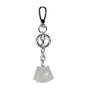 MAISON MARGIELA Playing Card Charm Keyring - Gray