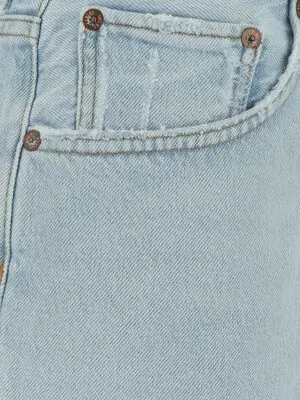 AGOLDE Ramona Bermuda Jeans - Gray
