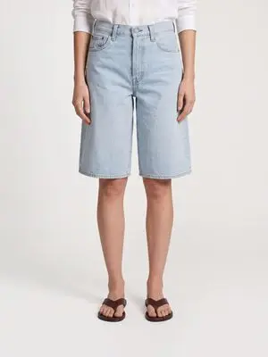AGOLDE Ramona Bermuda Jeans - Gray