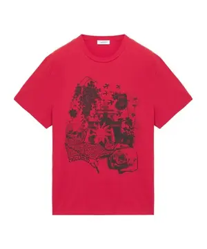 Alexander McQueen Fanzine Print T-shirt - Red