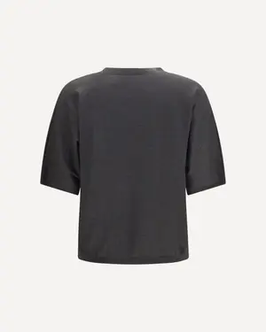 Brunello Cucinelli Short Sleeve Round Neck T-shirt - Black