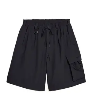 Y3 Sport Uniform Cargo Shorts - Black