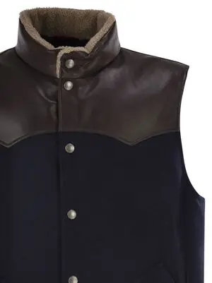 Brunello Cucinelli Sleeveless Down Vest With High Collar