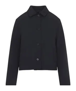 JIL SANDER Long-sleeved Collared Jacket - Midnight