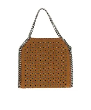 Stella McCartney Mini Falabella Bag With Studs - Brown
