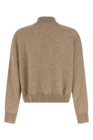Brunello Cucinelli Sequined Turtleneck Knitted Sweater - Brown