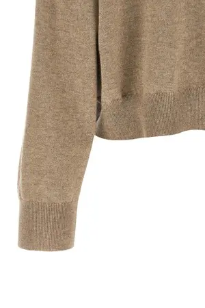 Brunello Cucinelli Sequined Turtleneck Knitted Sweater - Brown