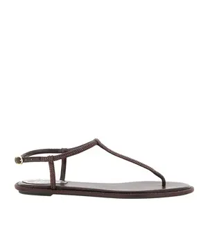 Rene Caovilla Diana Embellished Strappy Sandals - Black