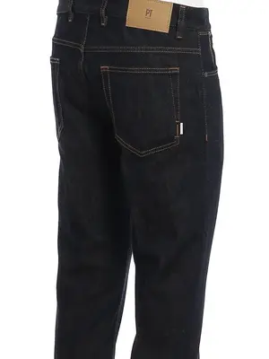 PT TORINO Straight Jeans With Contrast Stitching - Black