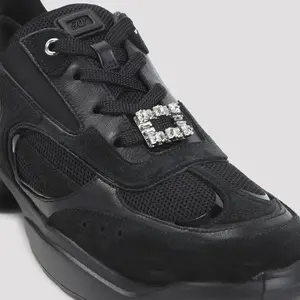 ROGER VIVIER Embellished Lace-up Sneakers