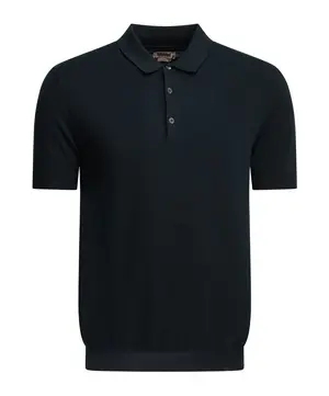 BARACUTA Short-sleeve Polo Shirt - Blue