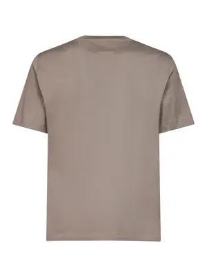Brunello Cucinelli Logo Embroidered Crewneck T-shirt - No