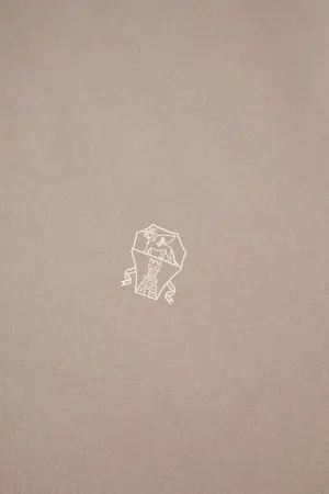 Brunello Cucinelli Logo Embroidered Crewneck T-shirt - No