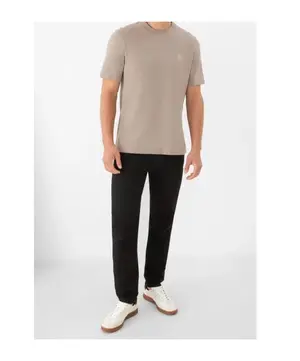 Brunello Cucinelli Logo Embroidered Crewneck T-shirt - Nude