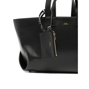 A.p.c. Le Drummer Logo-stamp Leather Tote Bag