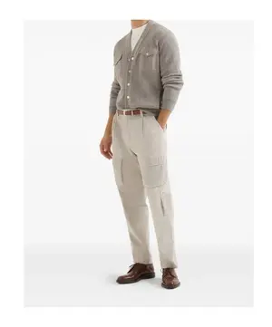 Brunello Cucinelli Logo Crew Neck T-shirt