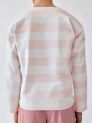 Jacquemus Striped Cotton Long-sleeve Polo Shirt