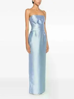 Solace London Strapless V-neck Maxi Dress